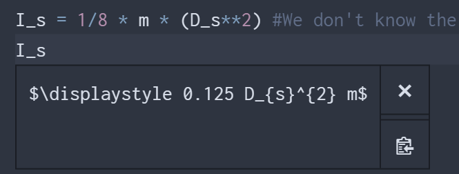 Latex Rendering via Sympy Stopped Working · Issue #1902 · nteract ...