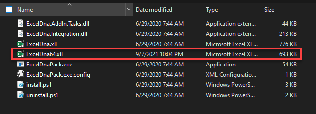 Major Virus guards detecting the ExcelDna.xll as MSIL/TrojanDropper.Agent.FGU and deleting ...