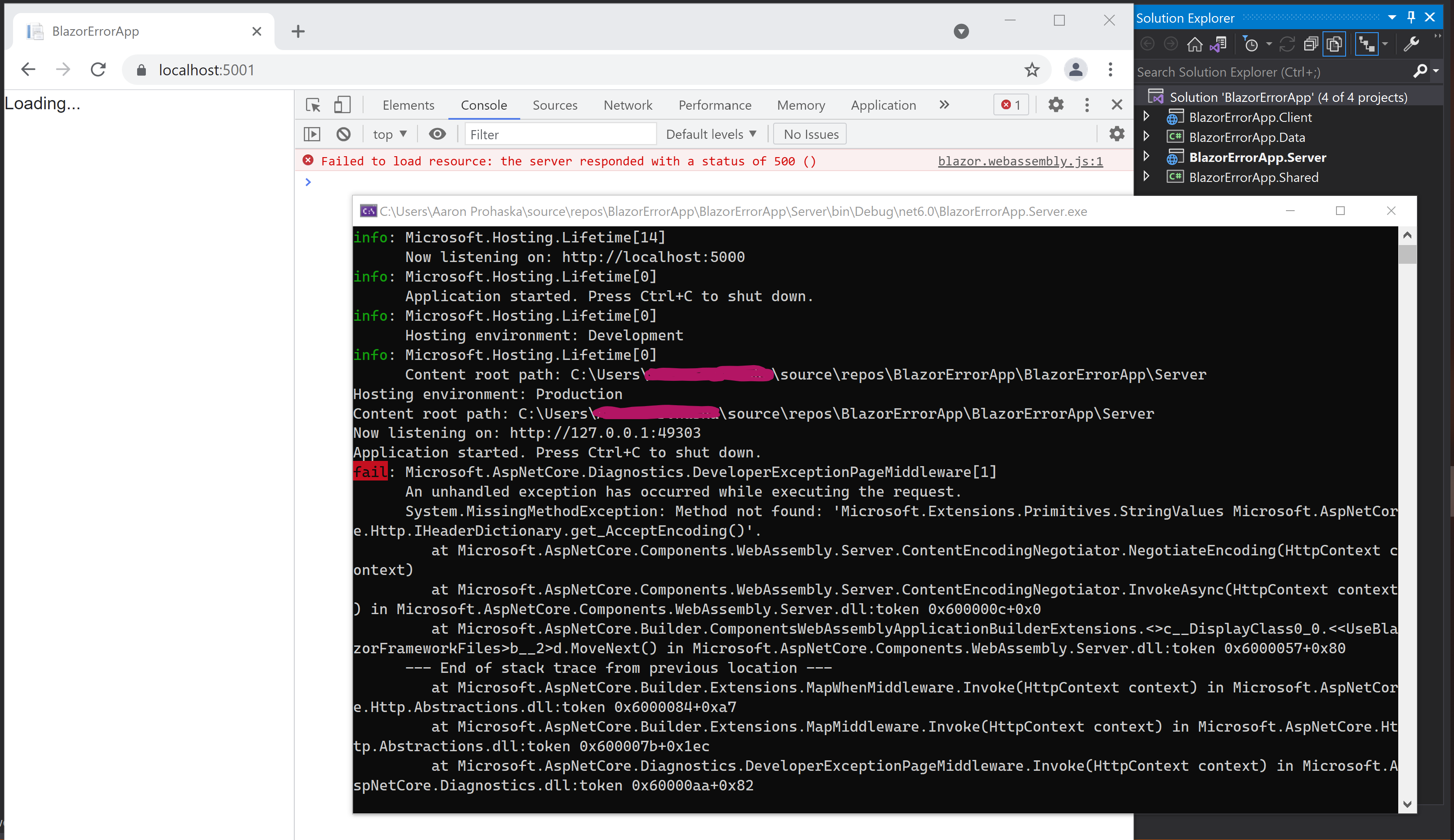 Blazor Error After Updating Packages To Latest Preview · Issue 34266 · Dotnetaspnetcore · Github