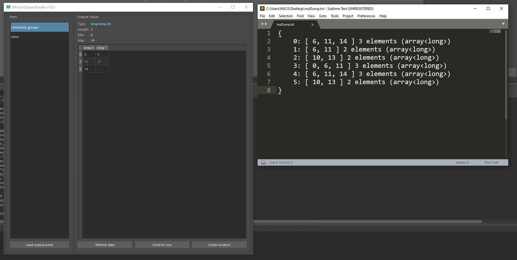 2d Array Output Ports Only Lists The First Two Sub Arrays · Issue 1