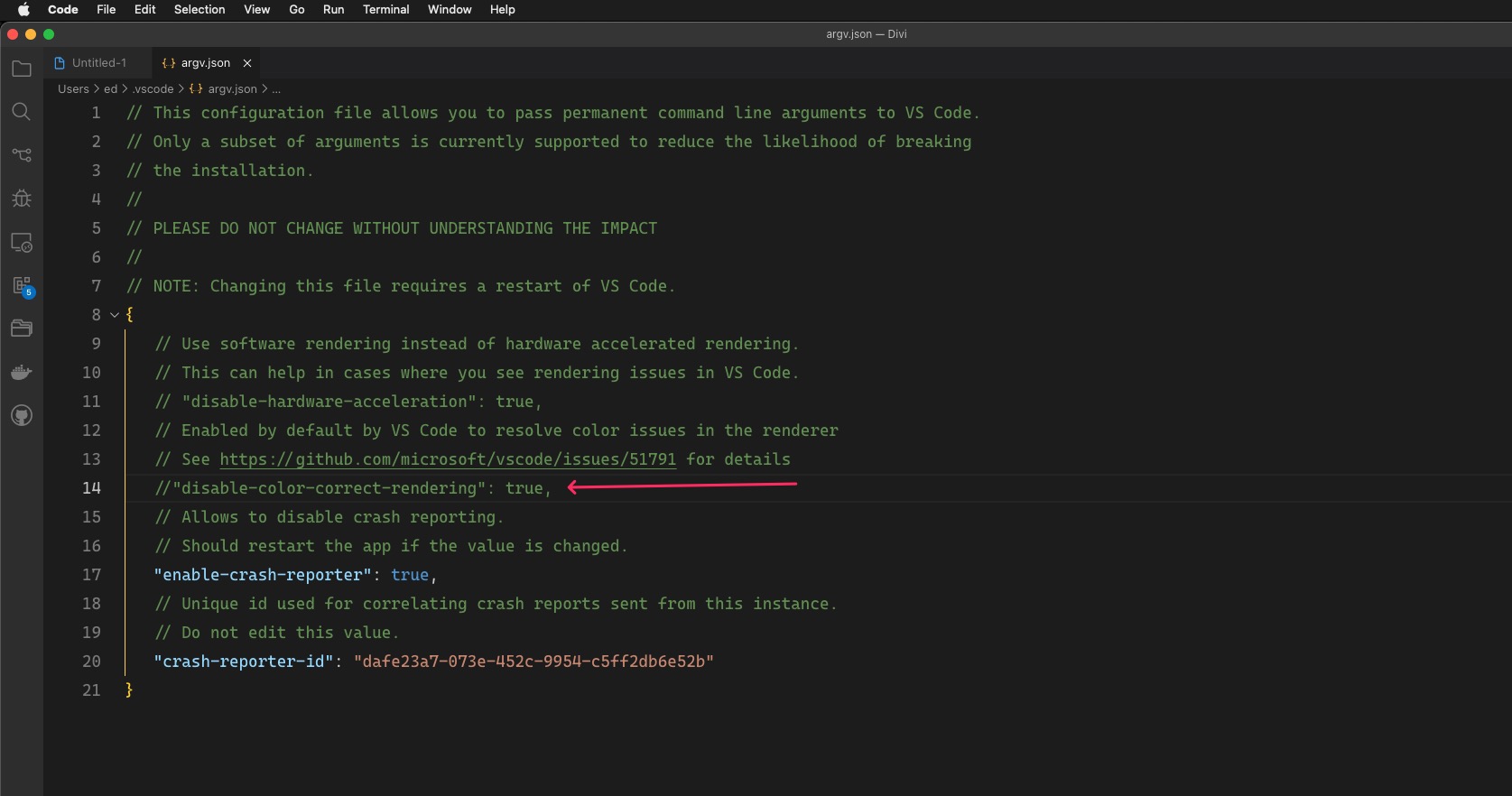 Different colored area on macOS · Issue #152816 · microsoft/vscode · GitHub