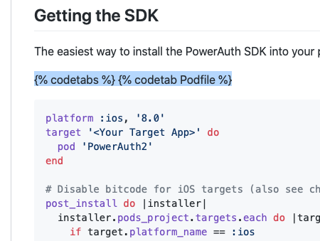 Add support for codetabs · Issue #18 · wultra/docucheck · GitHub