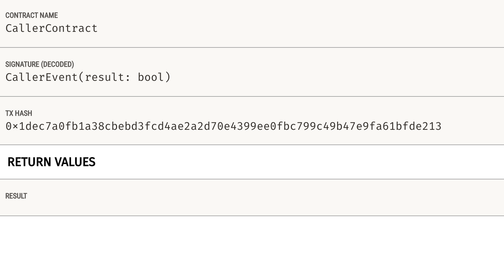 Ganache EVENTS cannot show bool. · Issue #4442 · trufflesuite/ganache-ui · GitHub