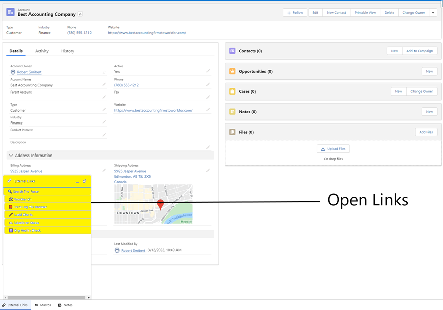 GitHub - rsmibert/External-Links-Component: LWC that can be used in the Salesforce utility bar ...