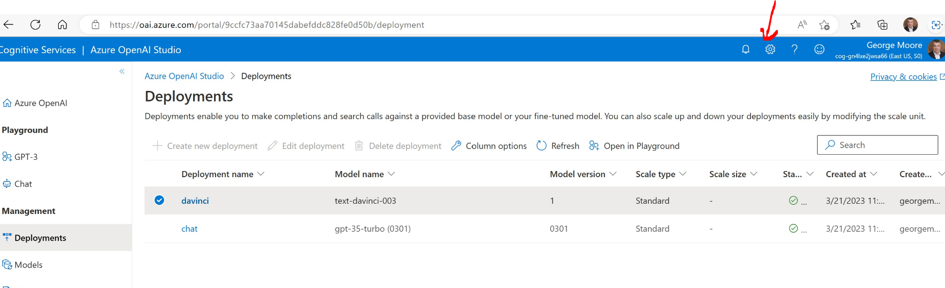 Control plane for existing Cognitive Services OpenAI deployments is inactive. Unable to delete ...