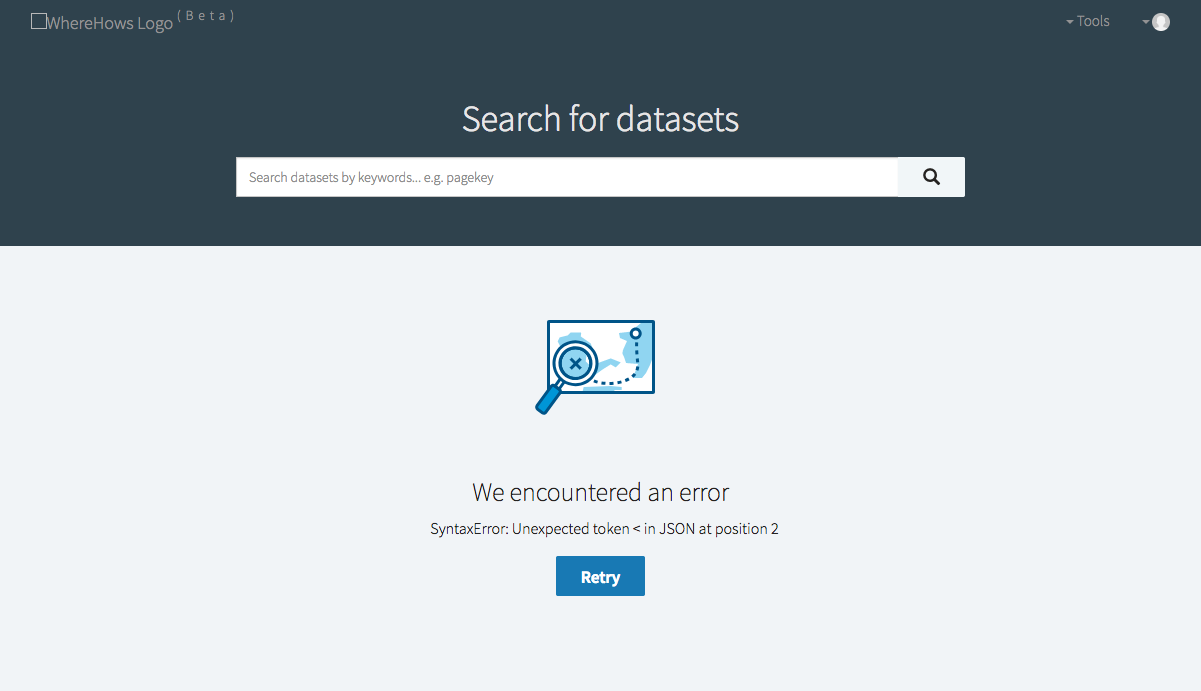 frontend UI error on a fresh install · Issue #1292 · datahub-project/datahub · GitHub