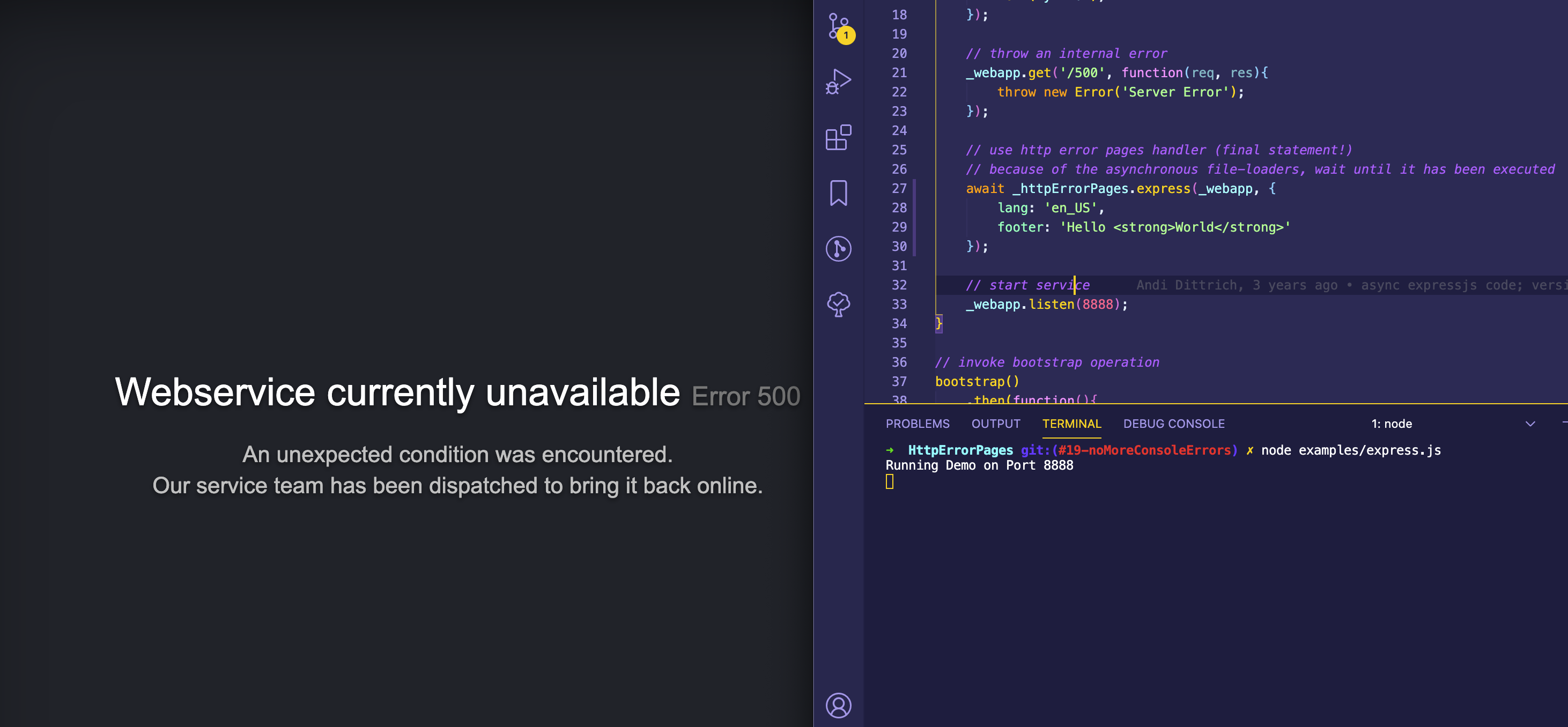 Add option to continue to log errors · Issue #19 · HttpErrorPages/HttpErrorPages · GitHub