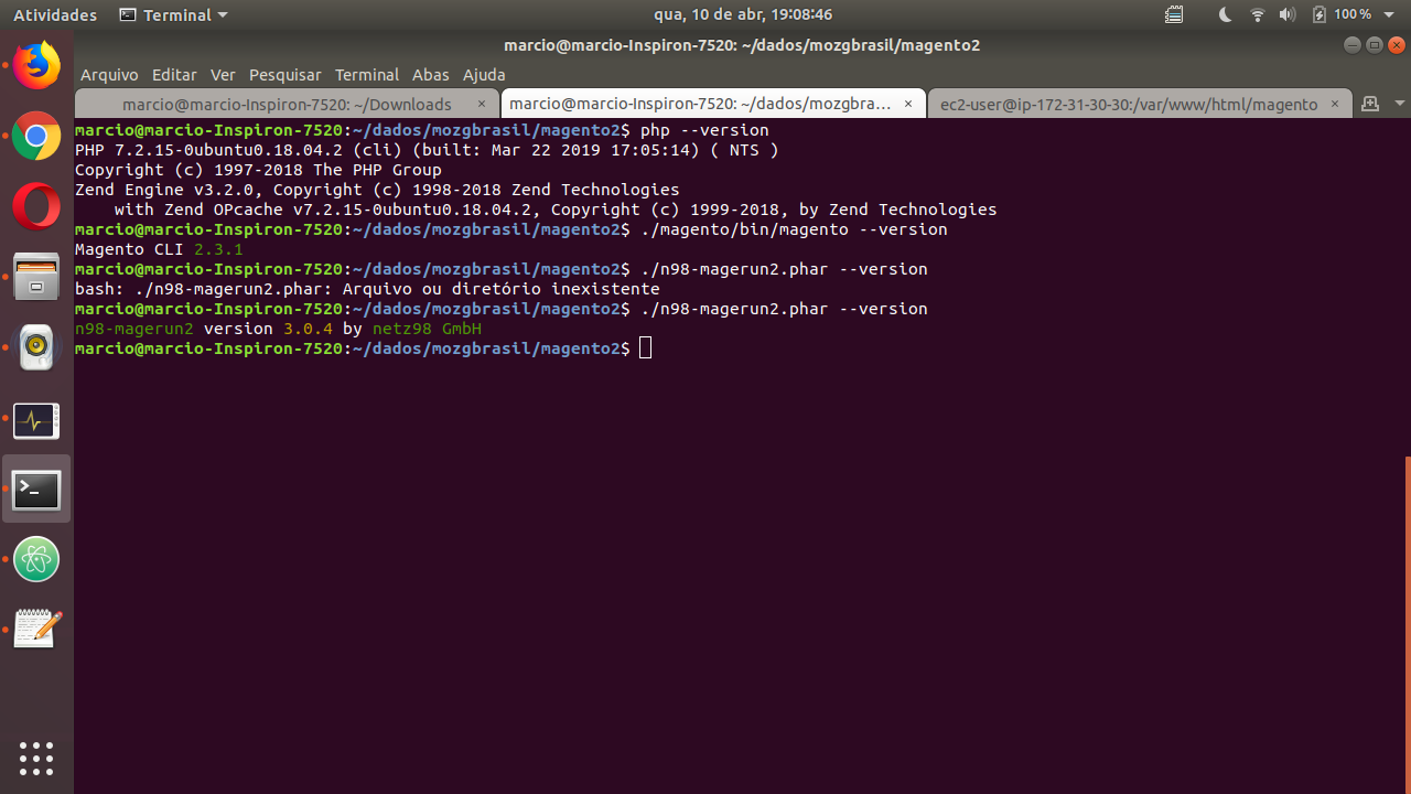 [Exception] Warning: file_exists(): Unable to find the wrapper "phar" - did you forget to enable ...