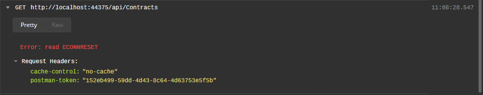 Could Not Get Any Response · Issue 3503 · Postmanlabs Postman App Support · Github