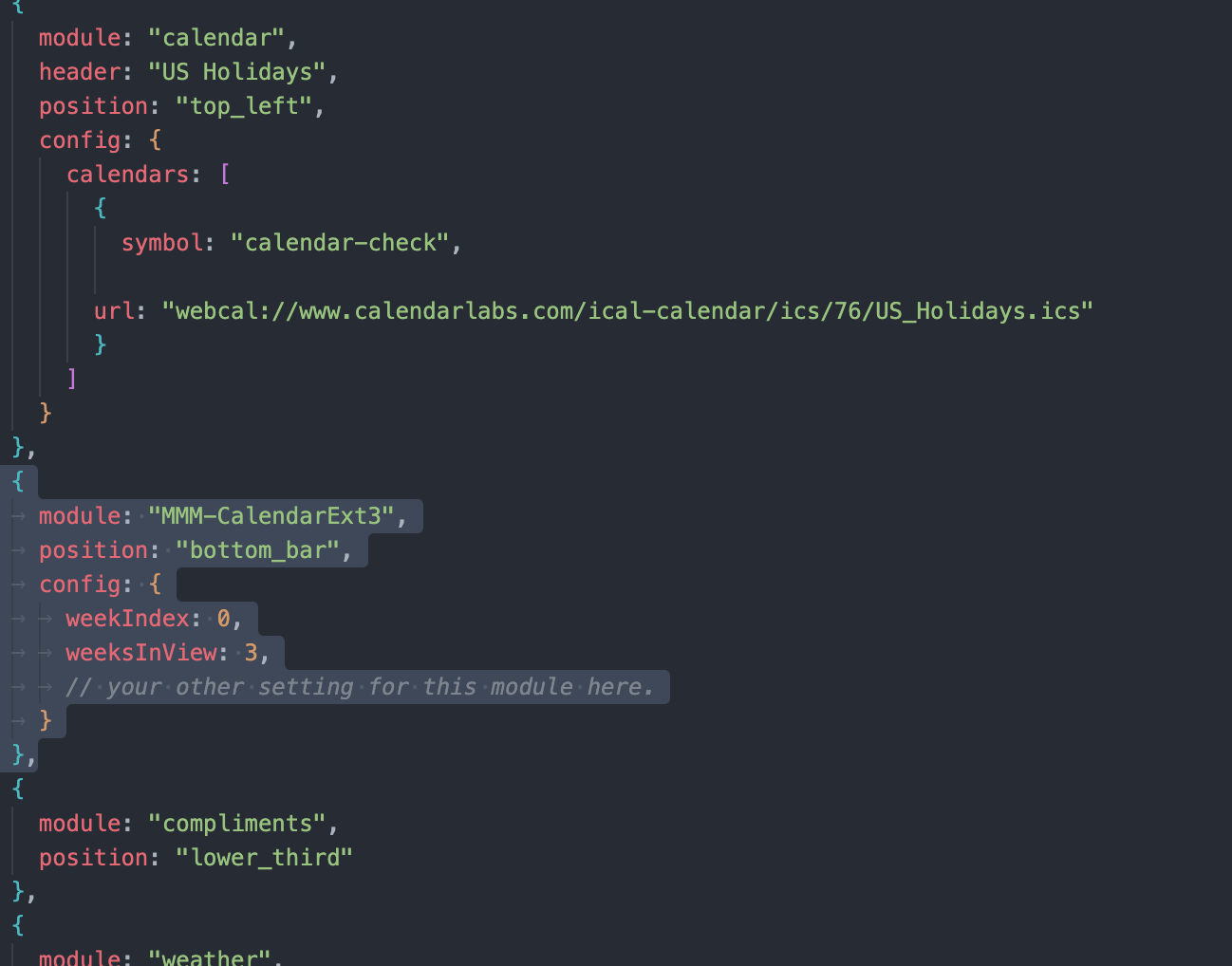 MMM-CalendarExt3 config.js · MMRIZE MMM-CalendarExt3 · Discussion #64 ...