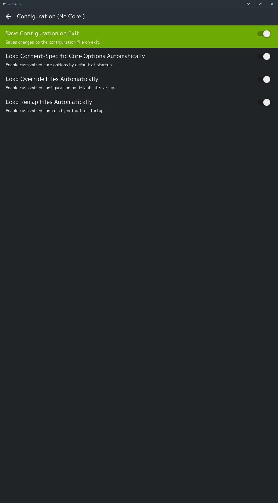 Settings re-ordering / pruning / re-categorization · Issue #6600 · libretro/RetroArch · GitHub