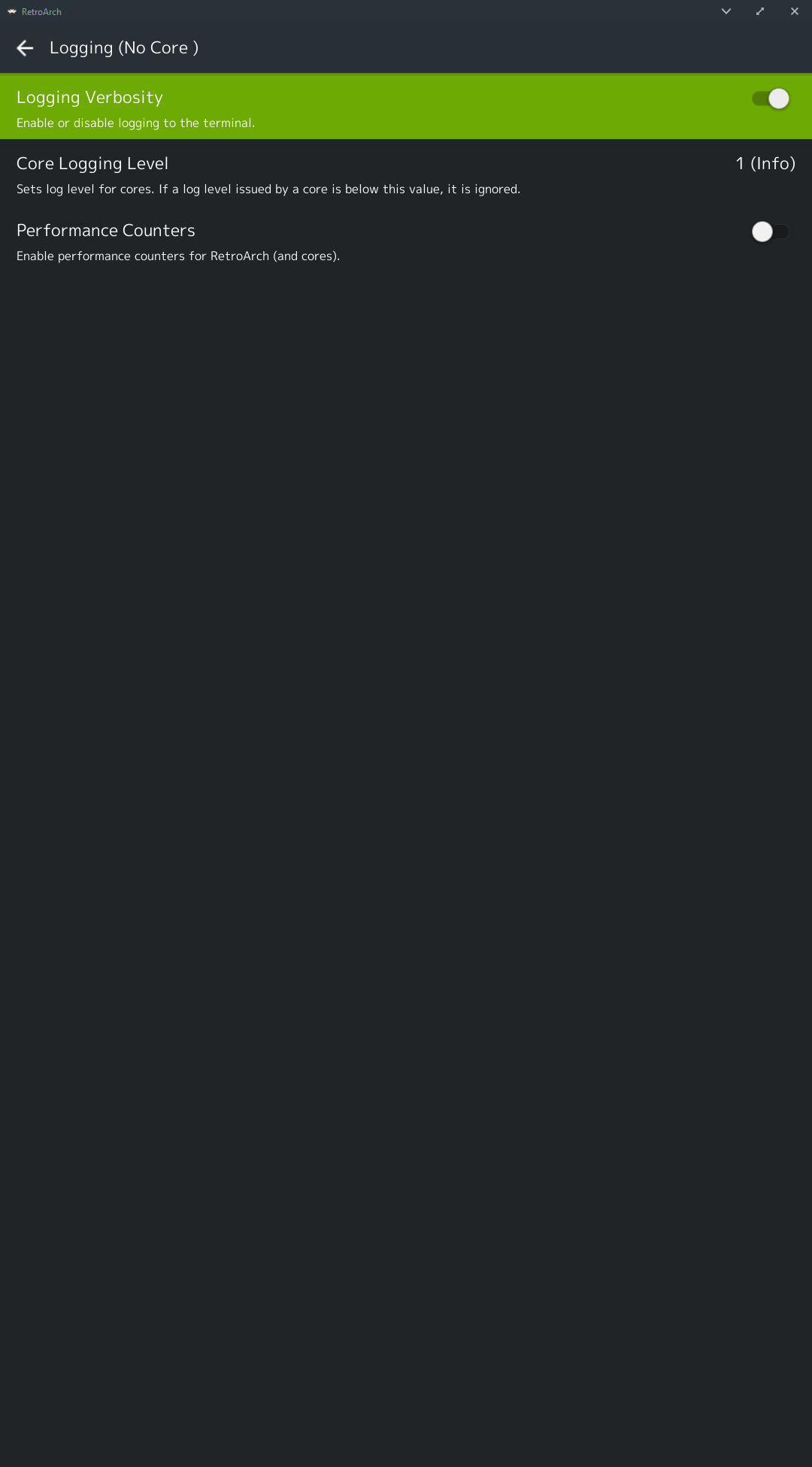 Settings Re Ordering Pruning Re Categorization · Issue 6600 · Libretroretroarch · Github