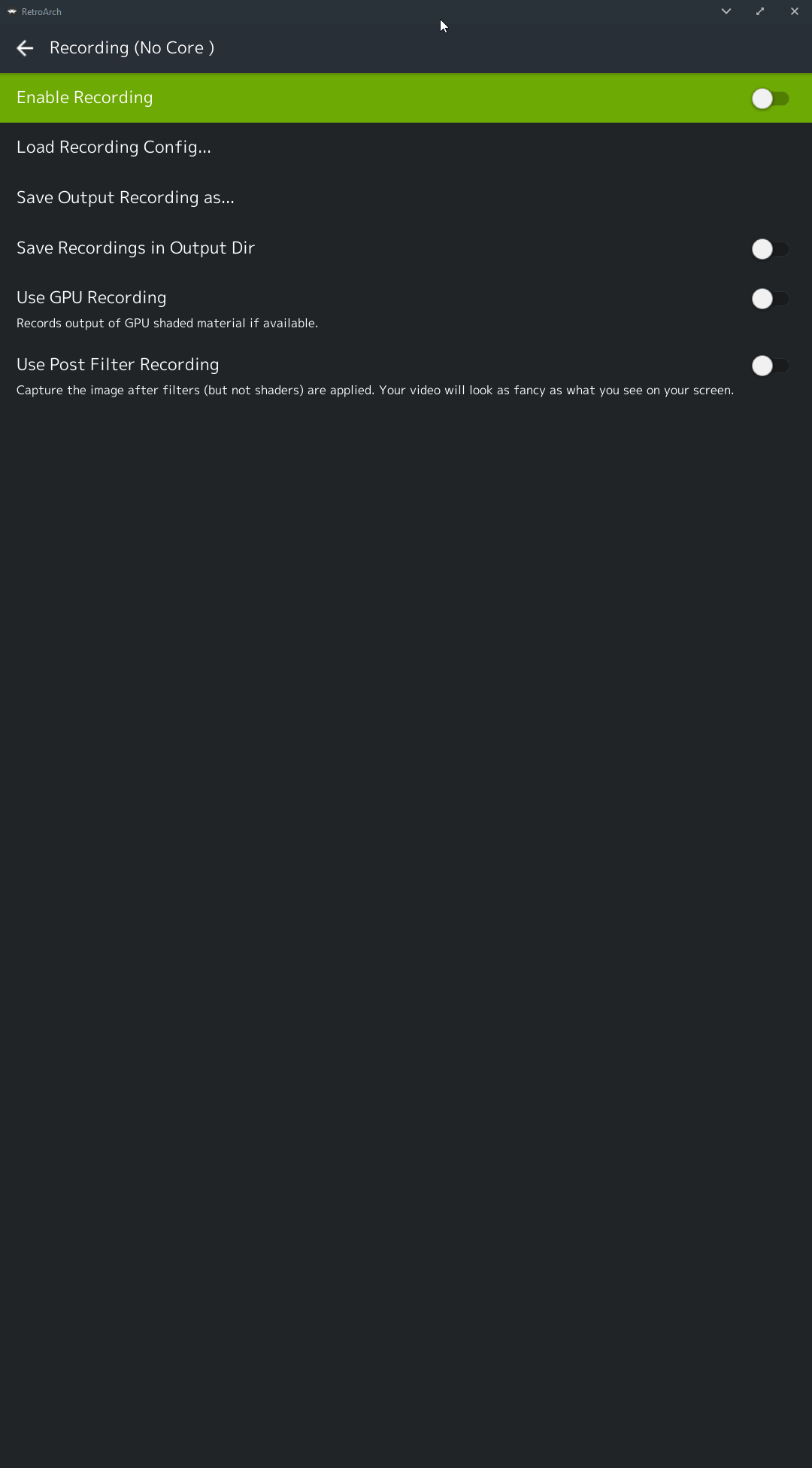 Settings Re Ordering Pruning Re Categorization · Issue 6600 · Libretroretroarch · Github