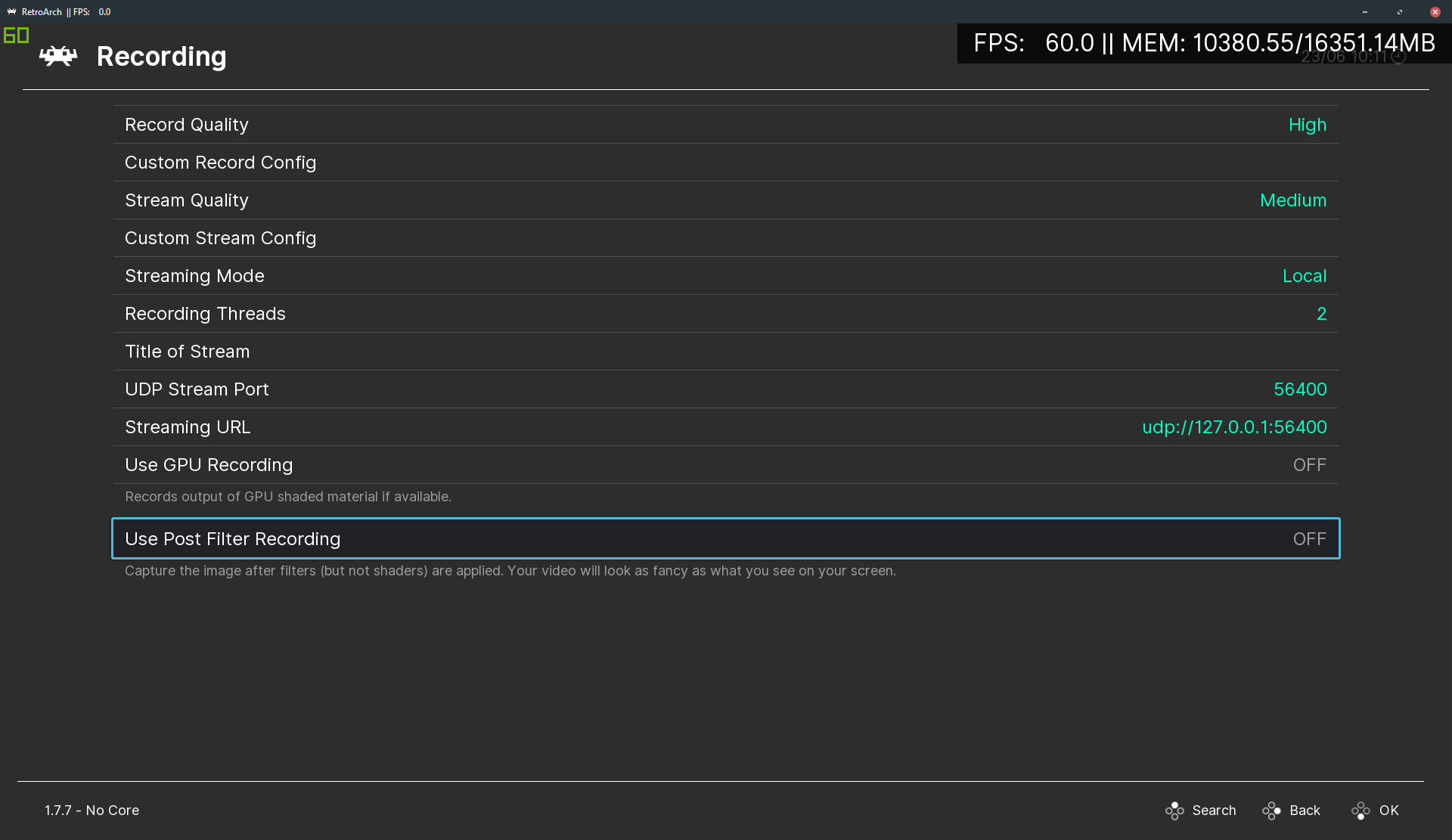 Post Filter recording doesn't work · Issue #9008 · libretro/RetroArch · GitHub