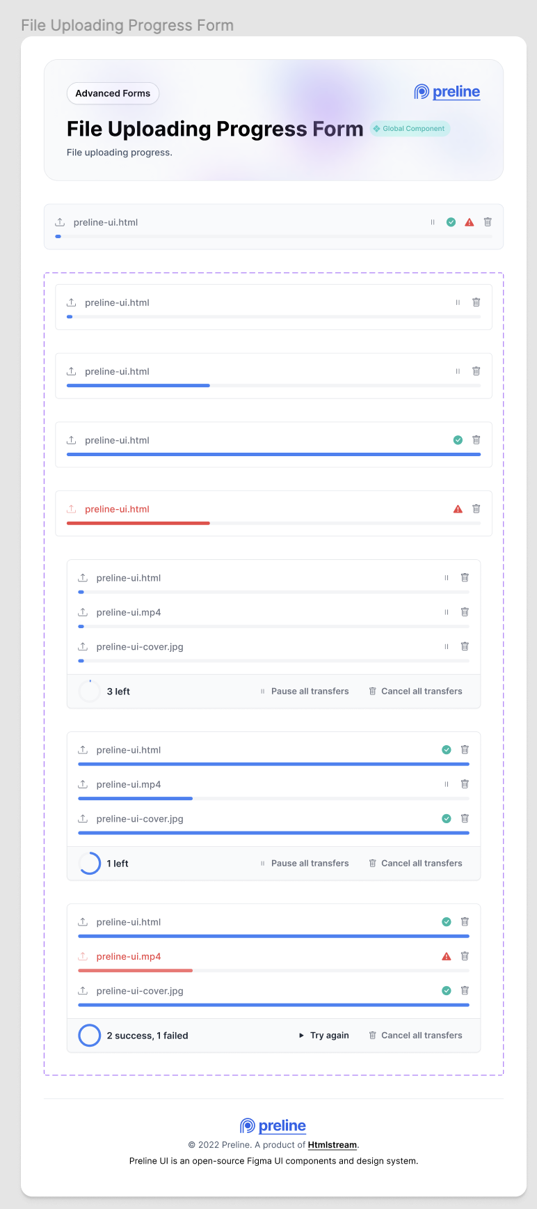 Components for Advanced Forms? · Issue #141 · htmlstreamofficial/preline · GitHub