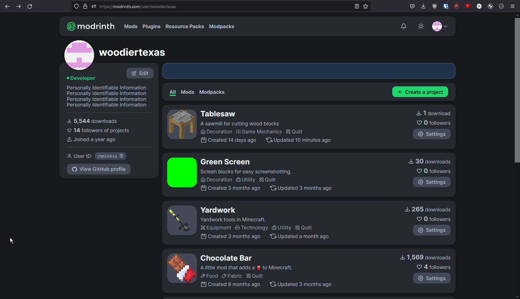 Project status labels missing for project members on their profile · Issue #1778 · modrinth/code ...