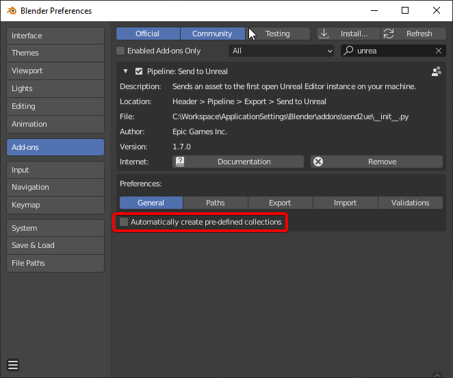 Send to Unreal - Add option to not automatically create collections · Issue #115 · EpicGamesExt ...