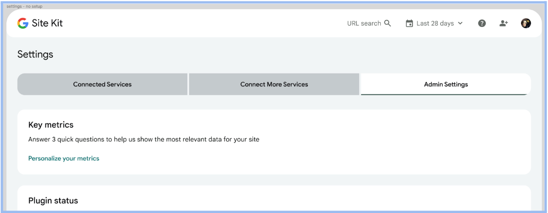 Design admin settings Key Metrics Setup CTA · Issue #6260 · google/site ...