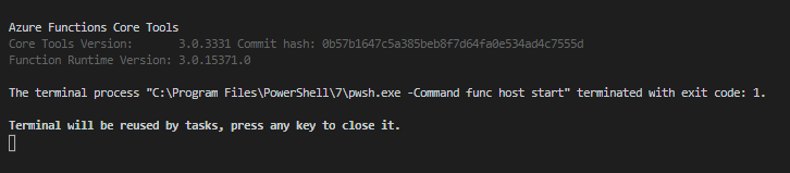 'func host start' gets nowhere on 2 out of 3 windows hosts, no debug oppurtunity · Issue #2445 ...
