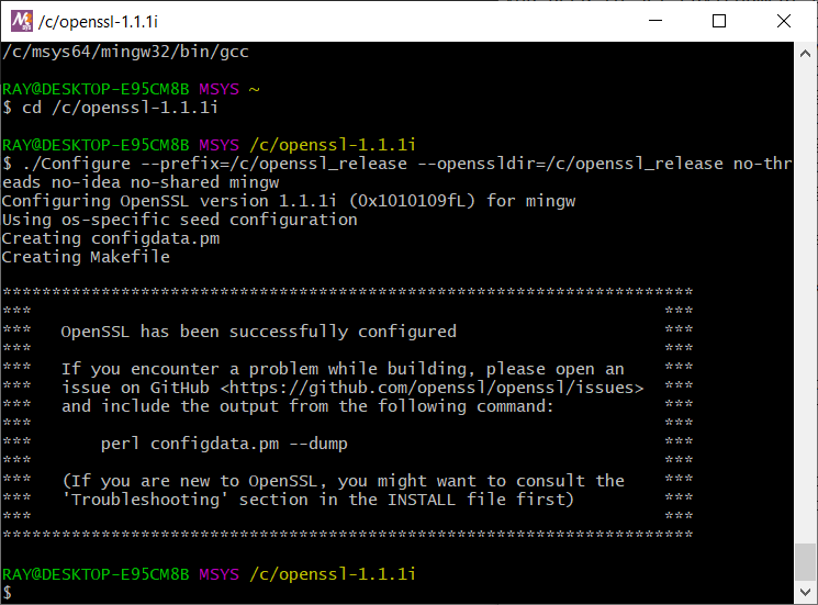 Github Raymarmaung Openssl 1 1 1d Mingw Static Static Build Of