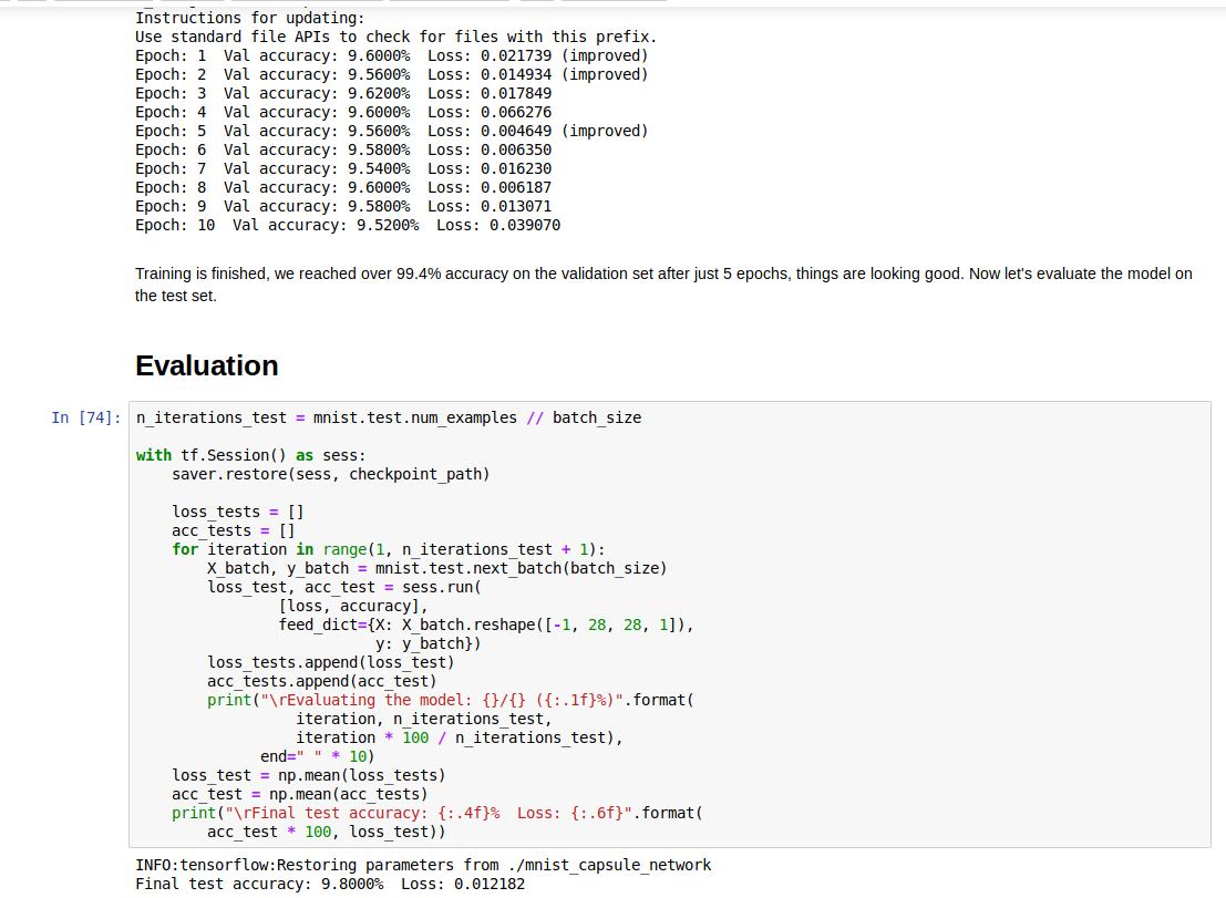 Capsule Network example training · Issue #543 · ageron/handson-ml · GitHub