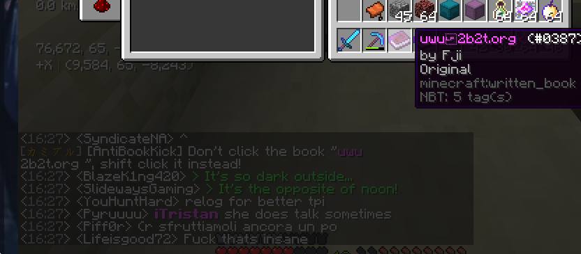 AntiBookKick does not work · Issue #870 · kami-blue/client · GitHub