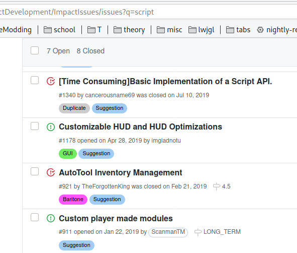 JavaScript / JS Support for more customizability · Issue #2582 · ImpactDevelopment/ImpactIssues ...