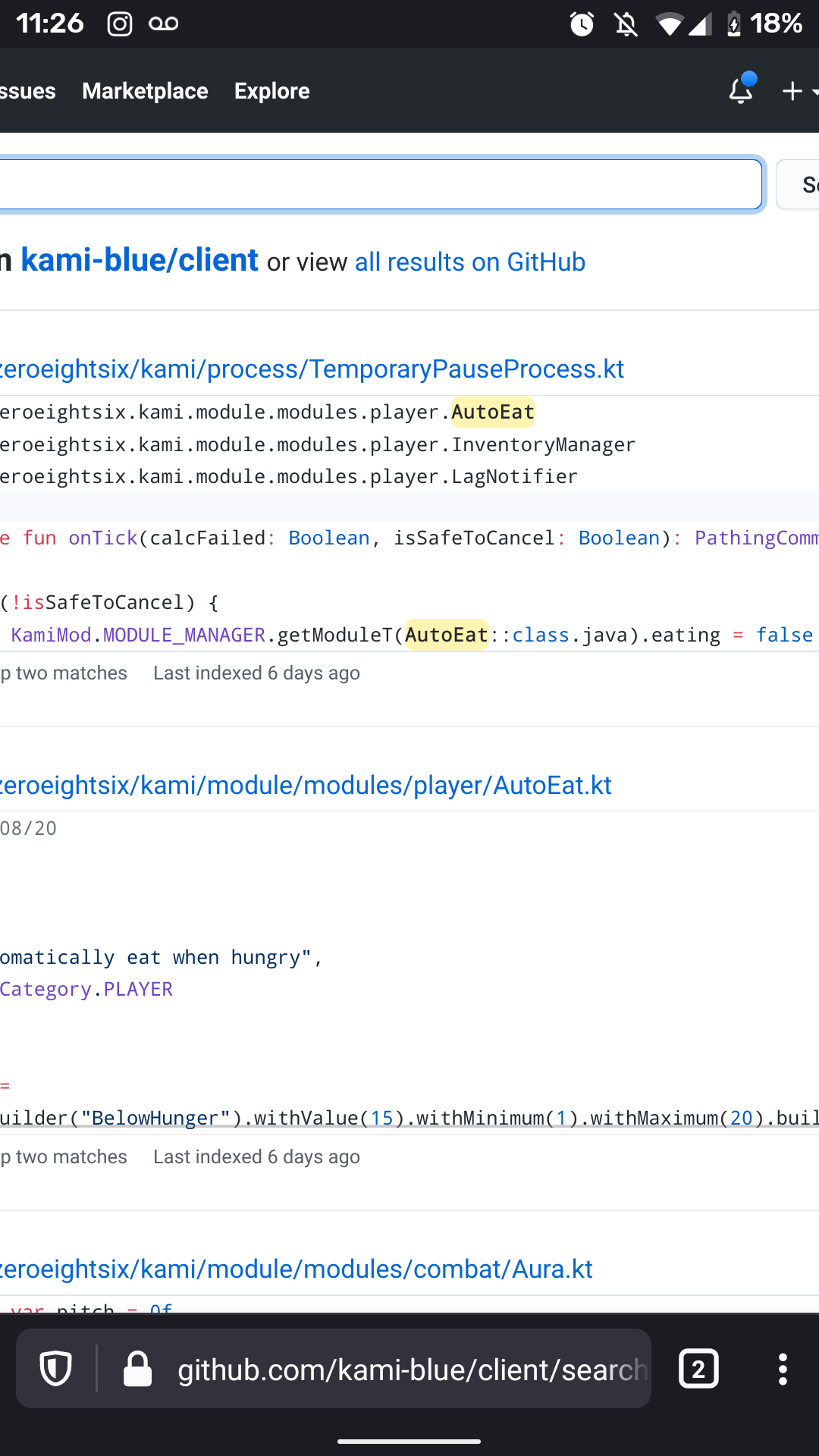 TemporaryPauseProcess sets eating to false if not safe to cancel and it makes disabling AutoEat ...