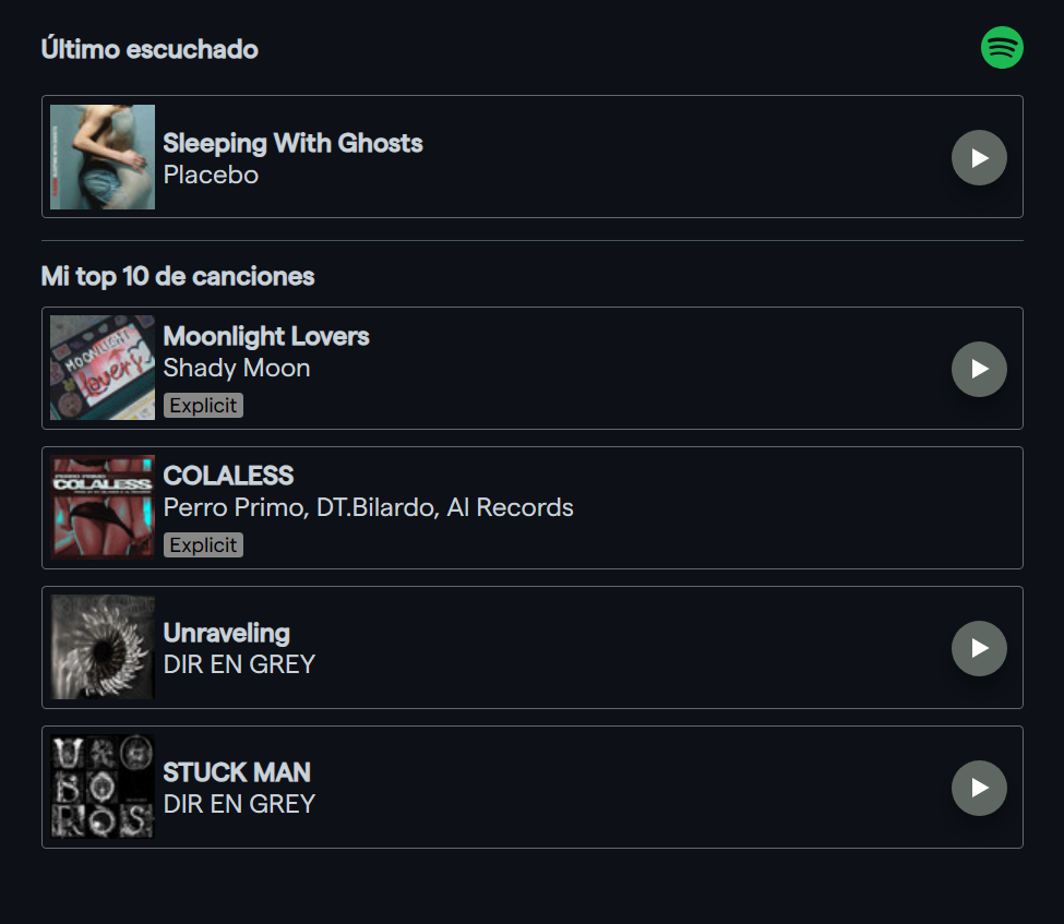 Fix my top songs title · Issue #90 · MarcoMadera/Blog · GitHub