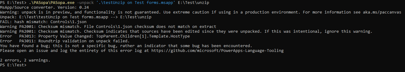 Any application that was created using "Customize Forms" in the list is not unpacked correctly ...