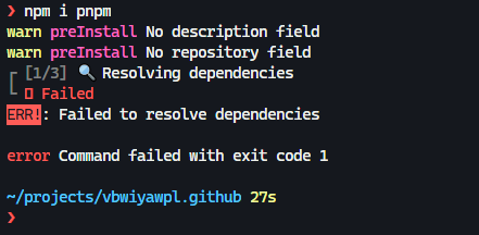 BUG: pnpm doesn't install on WebContainer · Issue #396 · stackblitz/webcontainer-core · GitHub