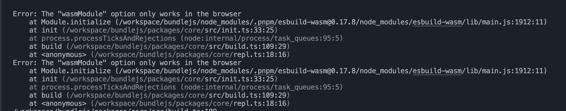 Error On Trying To Set `wasmmodule` In `esbuild Wasm` · Issue 2918 · Evanw Esbuild · Github