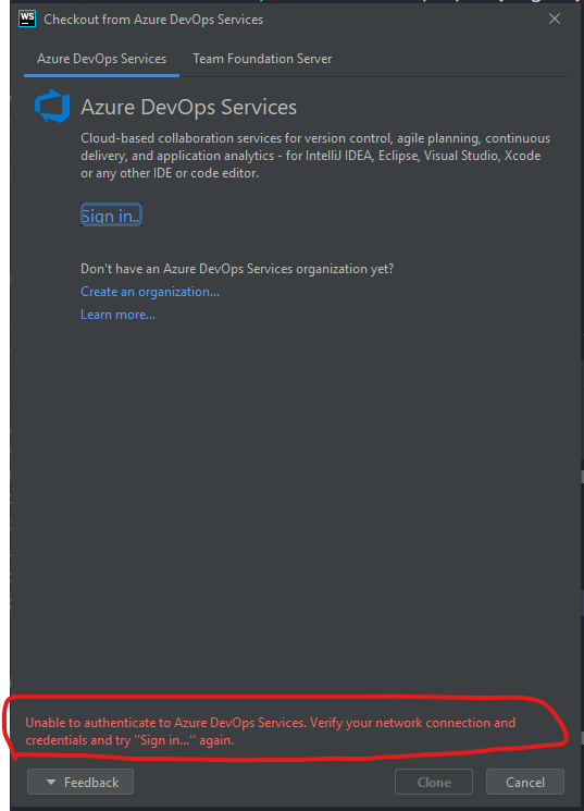 Can Not Sign In · Issue 340 · Microsoftazure Devops Intellij · Github