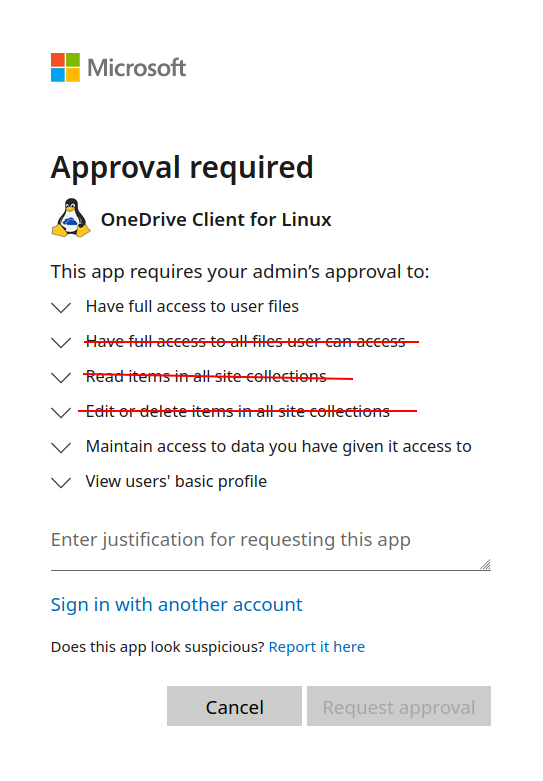 Tune required access rights? · Issue #1106 · abraunegg/onedrive · GitHub