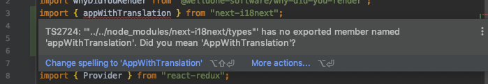 Critical / breaking - appWithTranslation export not found on next-i18next · Issue #900 · i18next ...