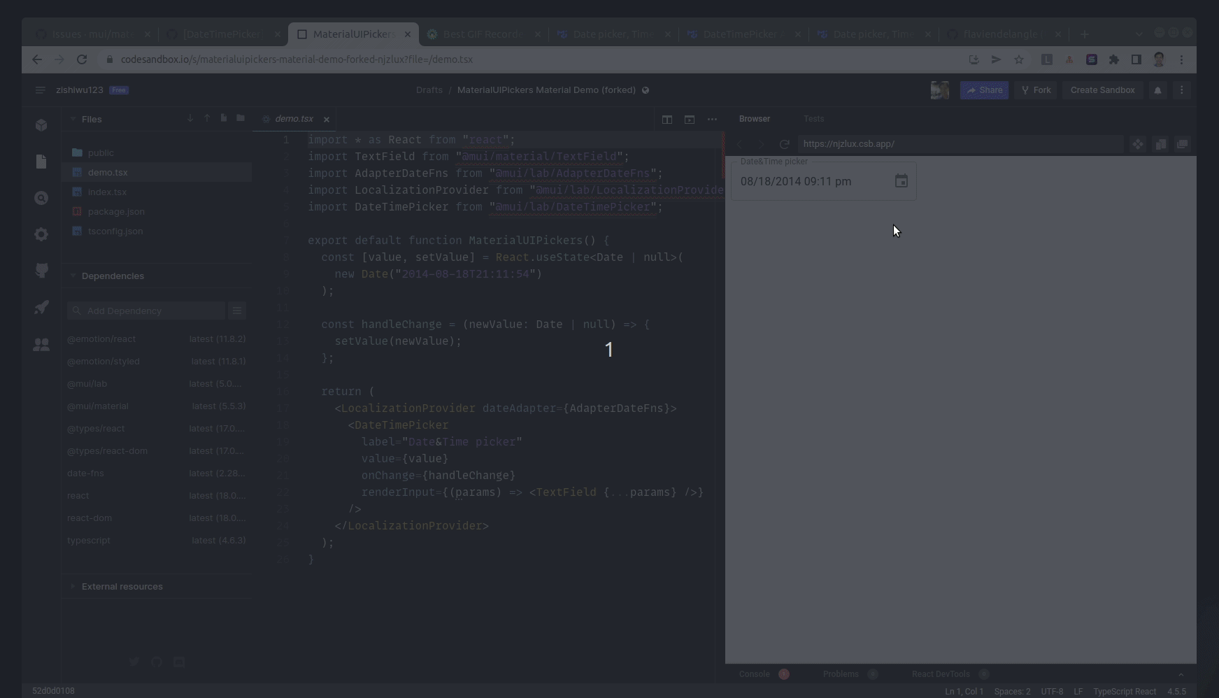 [DateTimePicker] Resets to the previous state after clicking away · Issue #4445 · mui/mui-x · GitHub