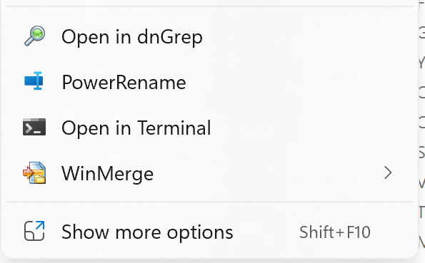 Feature Request: Support for Windows 11 right click context menu · Issue #849 · dnGrep/dnGrep ...