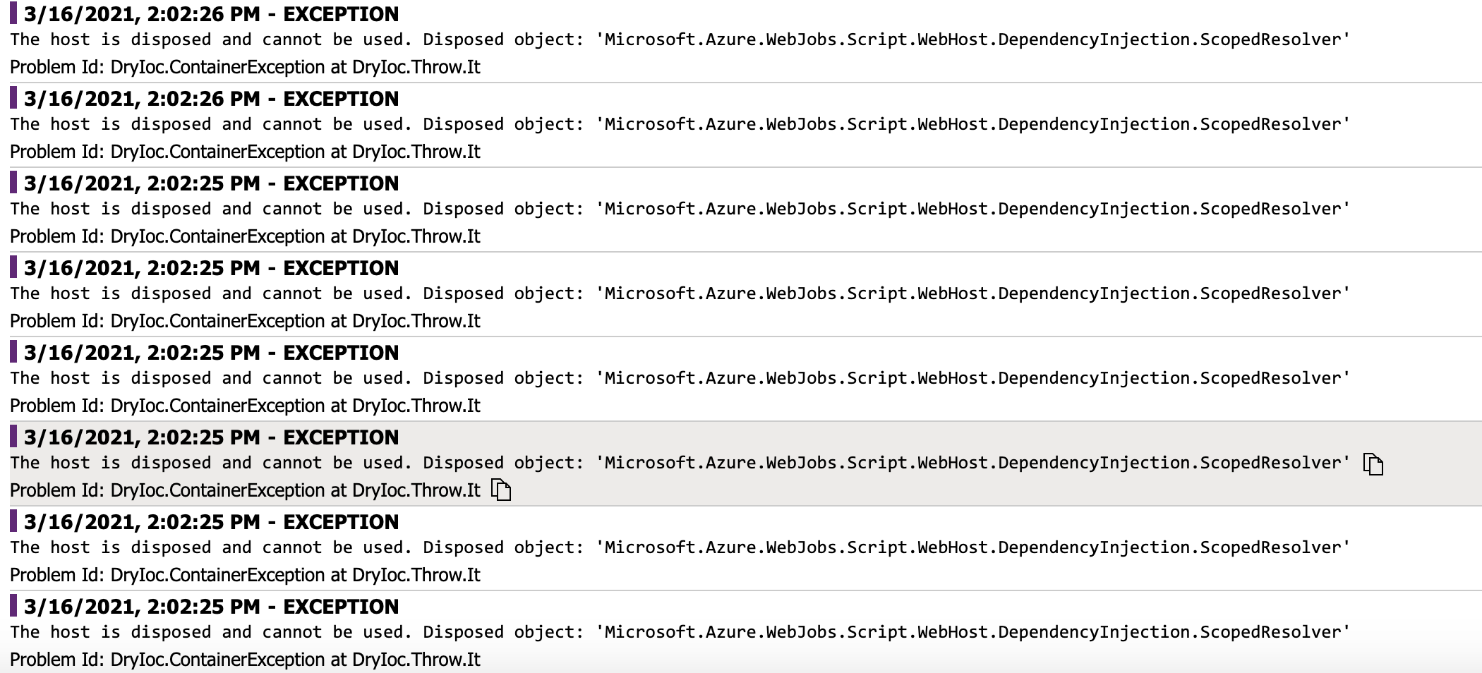 Need Help Understanding Why Function With Event Hub Trigger Periodically Reprocesses Data