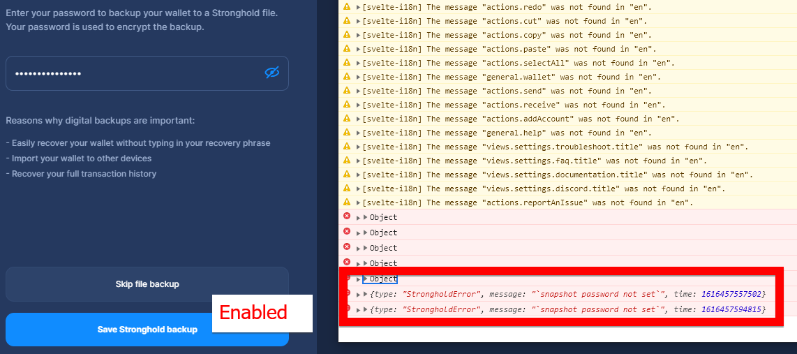 MAC - Stronghold Backup 'Something Went Wrong' · Issue #646 · iotaledger/firefly · GitHub
