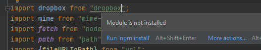 ERR_MODULE_NOT_FOUND: Dropbox module is not installed after upgrading ...