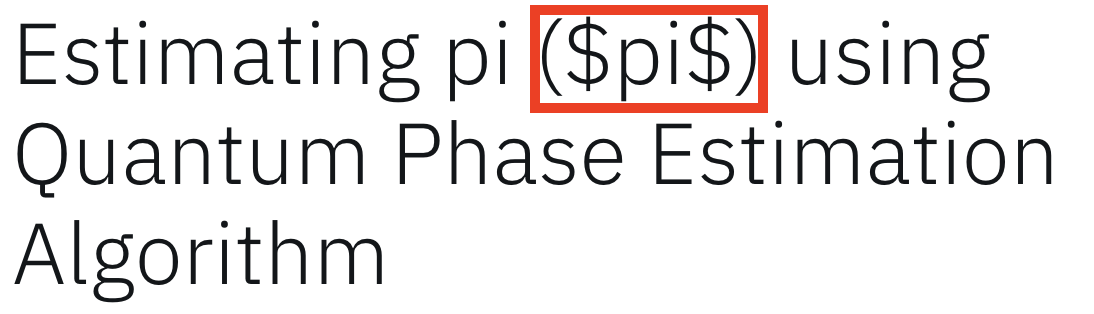 Pi symbol in title not rendered as properly ($pi$) · Issue #517 · Qiskit/platypus · GitHub