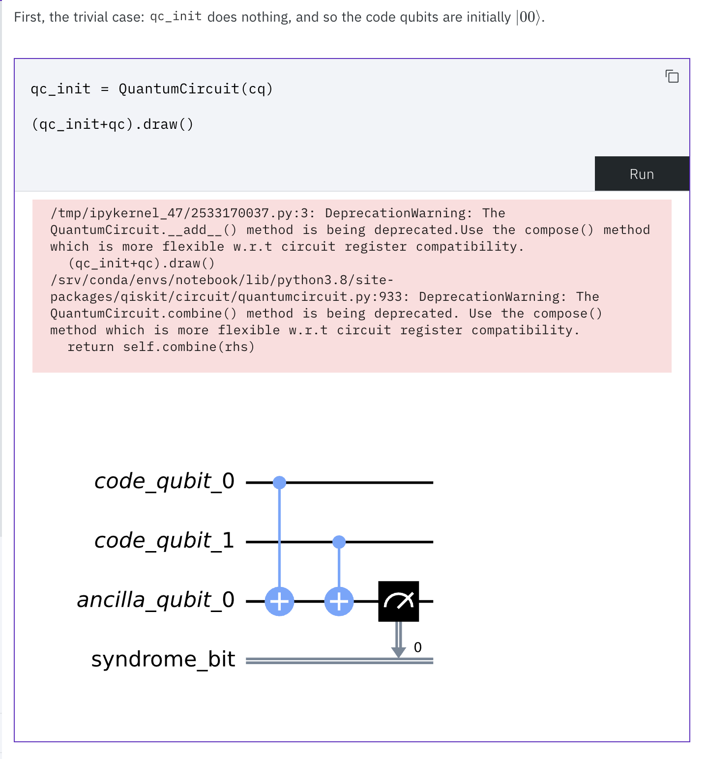 Code Cell Code Deprecation Warning In Code Cells · Issue 429 · Qiskitplatypus · Github 3452