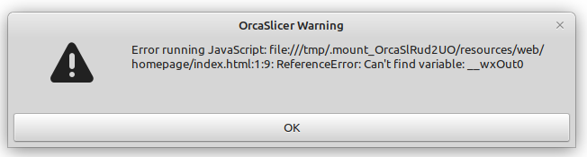 OrcaSlicer Warning: Error running JavaScript... · Issue #505 · SoftFever/OrcaSlicer · GitHub