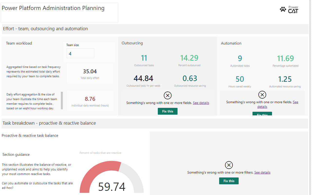 Unable To See Many Visuals For Power Platform Administration Planning Power Bi Report · Issue 