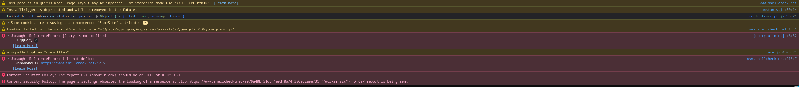 Online checker on webpage · Issue #2643 · koalaman/shellcheck · GitHub