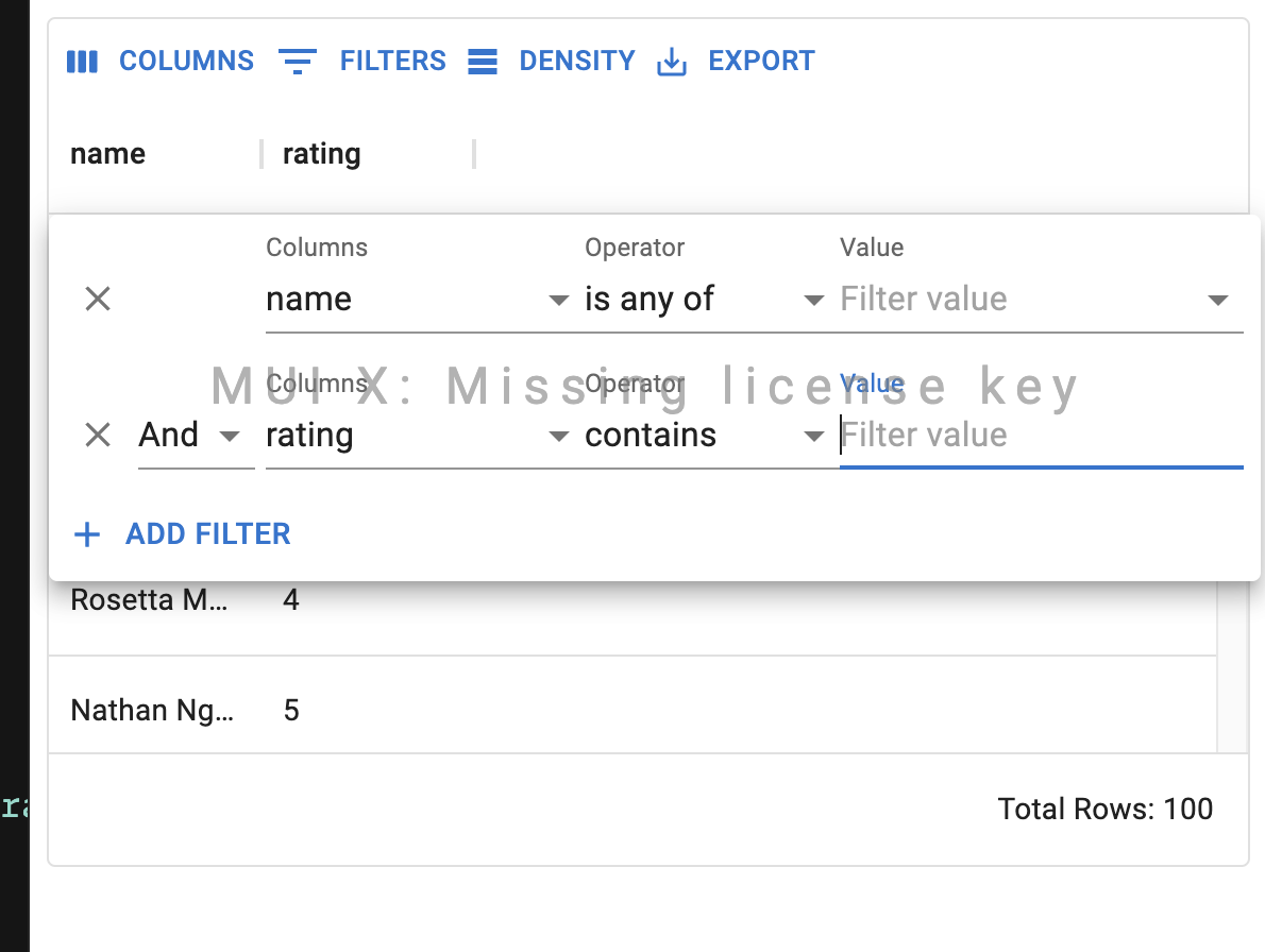 [Data Grid] multi filter unexpected behavior when overriding ...