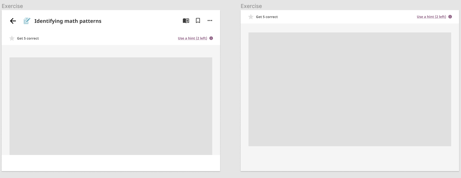 Create a sticky "secondary top bar" for completion criteria and "use ...