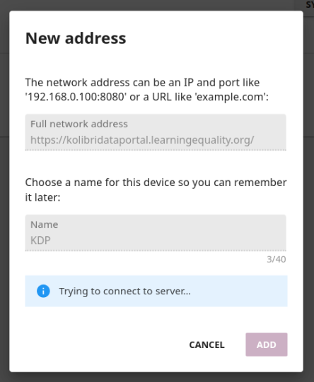 Manually Adding Inaccessible Network Device Hangs · Issue 10529 · Learningequality Kolibri · Github