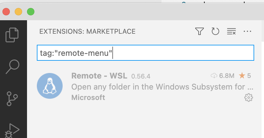 The Remote WSL extension is recommended to install on OS X · Issue #5123 · microsoft/vscode ...