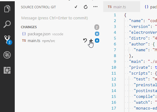 Git viewlet stages incorrect file · Issue #31112 · microsoft/vscode · GitHub